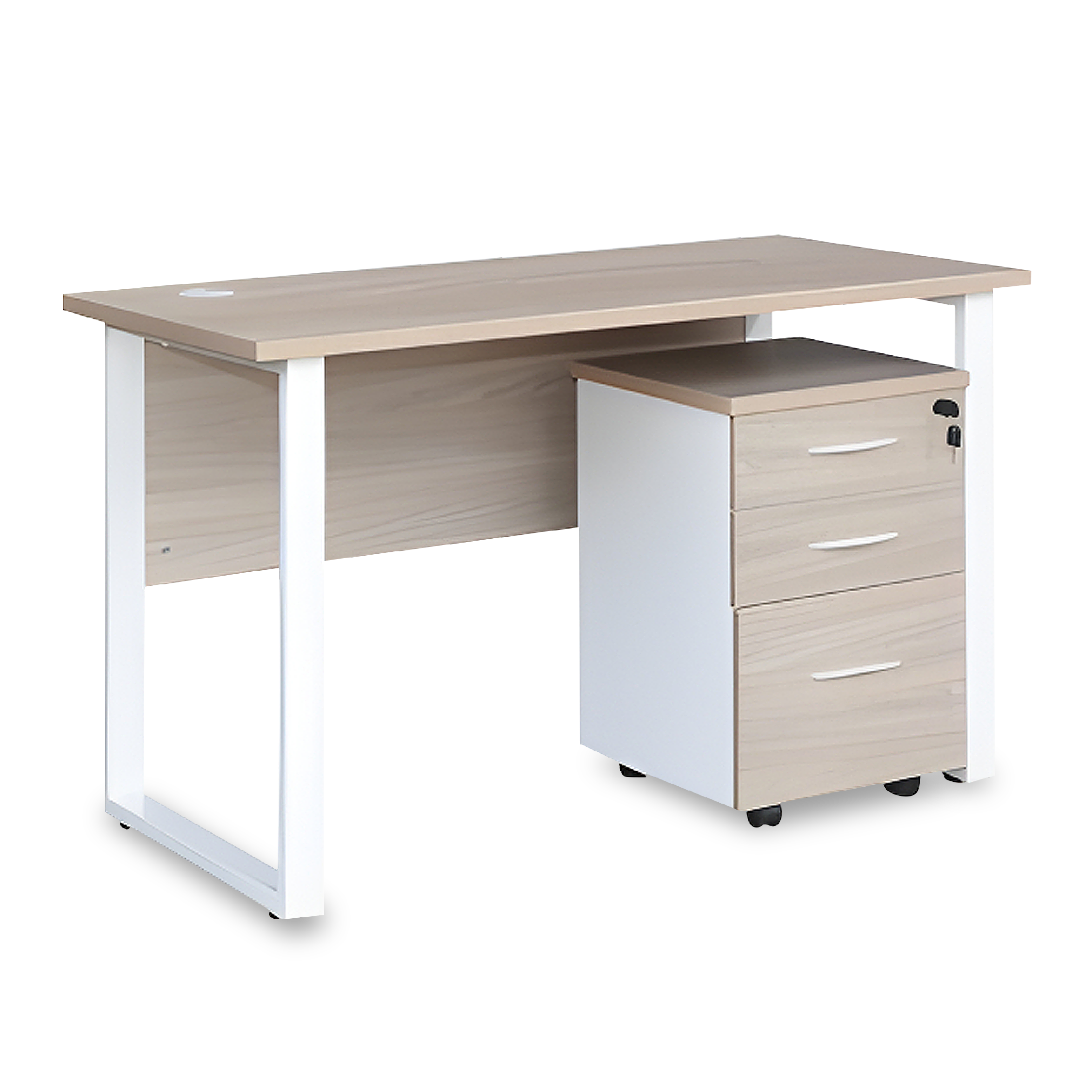 PETE Study Table with Mobile Pedestal – MAJUHOME eStore