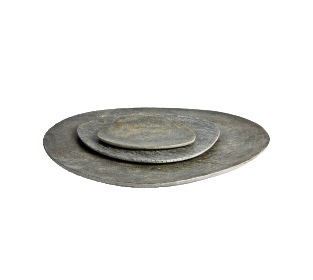 SLATE Triangular Stone Decor Plate (Set of 3) – MAJUHOME eStore