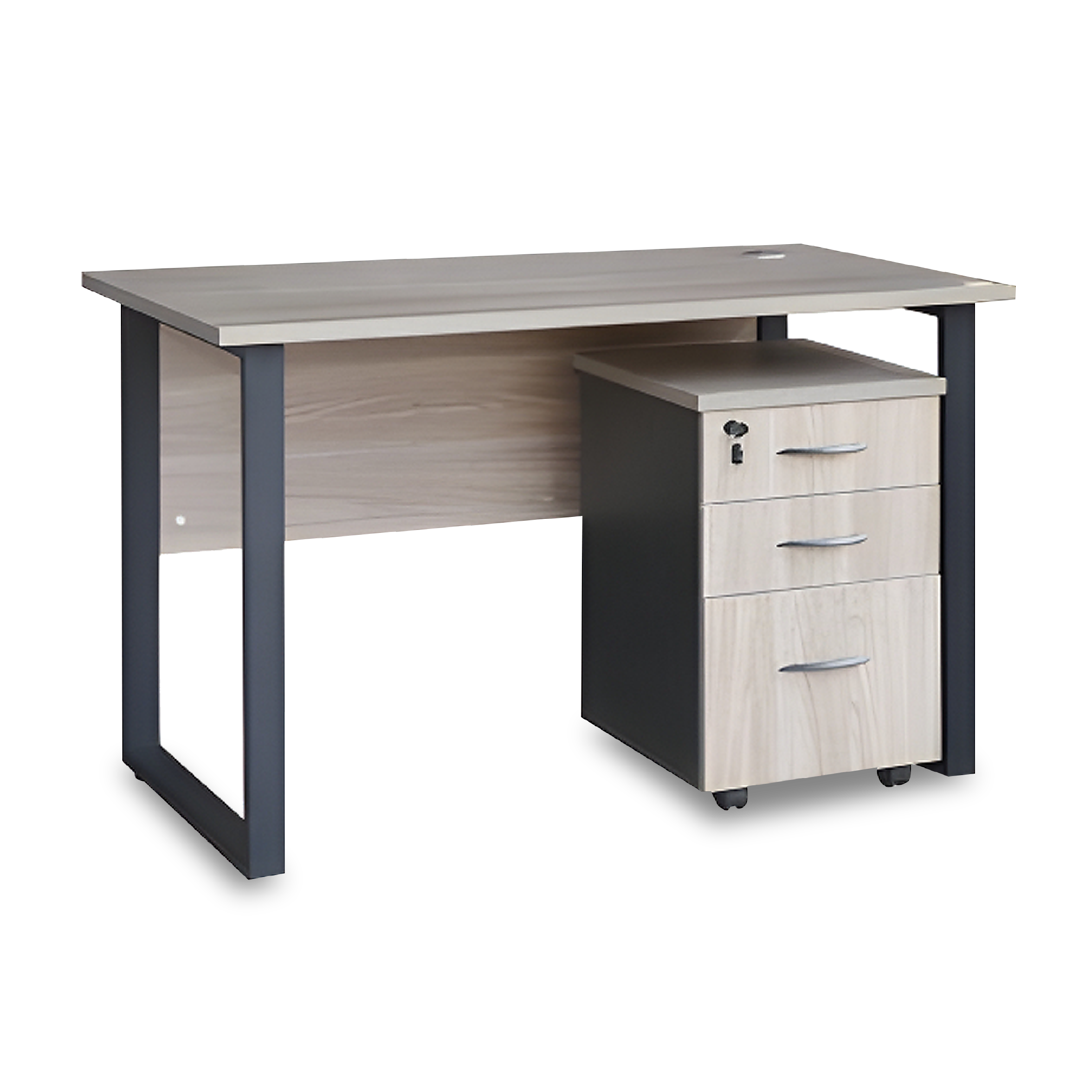 BRILEY Study Table with Mobile Pedestal – MAJUHOME eStore
